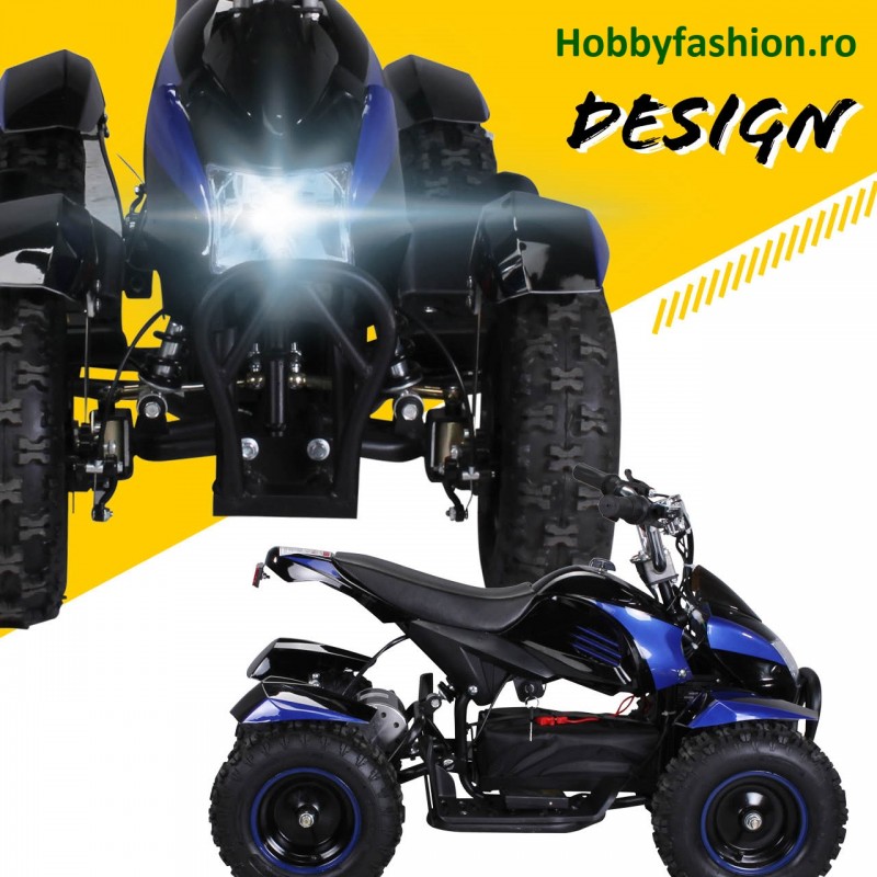 ATV, Electric, Mini Quad, Cobra, 36V, 800W, Allbastru