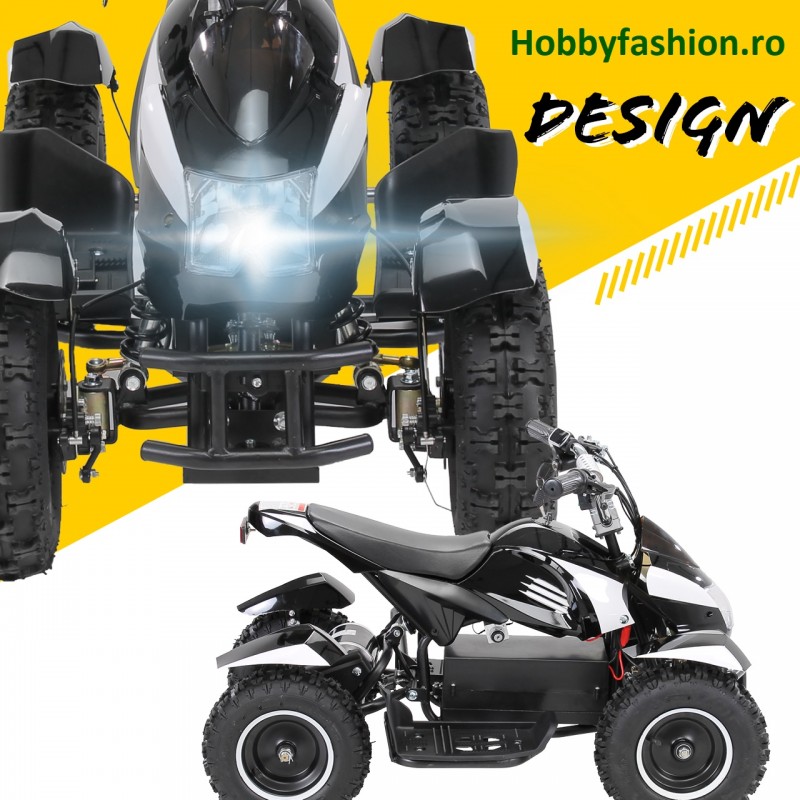 ATV, Electric, Mini Quad, Cobra, 36V, 800W, Negru