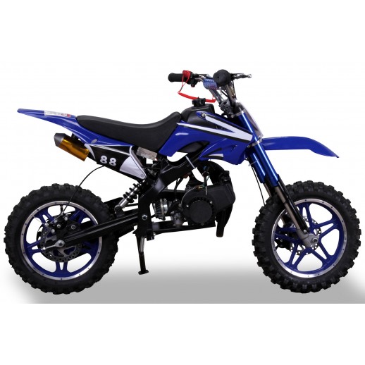 Motoretă, Mini, Cross, Delta, Benzină, 49cc, 2 Timpi, Albastru