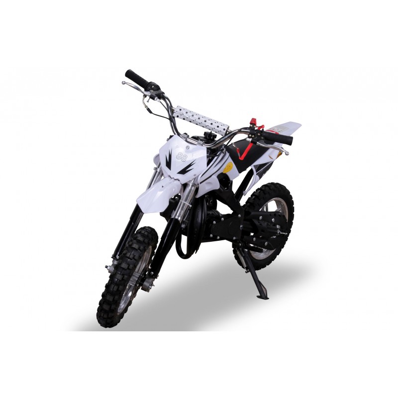 Motoretă, Mini, Cross, Delta, Benzină, 49cc, 2 Timpi, Alb