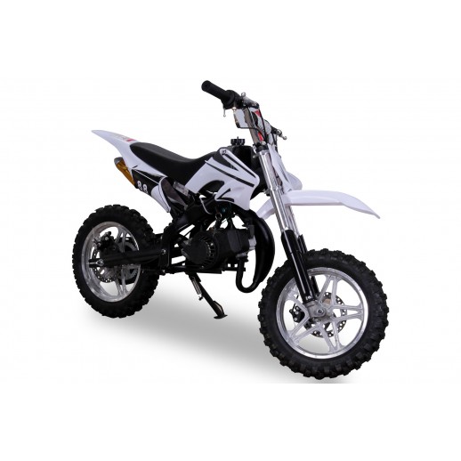 Motoretă, Mini, Cross, Delta, Benzină, 49cc, 2 Timpi, Alb