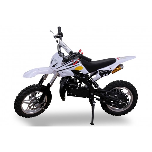 Motoretă, Mini, Cross, Delta, Benzină, 49cc, 2 Timpi, Alb