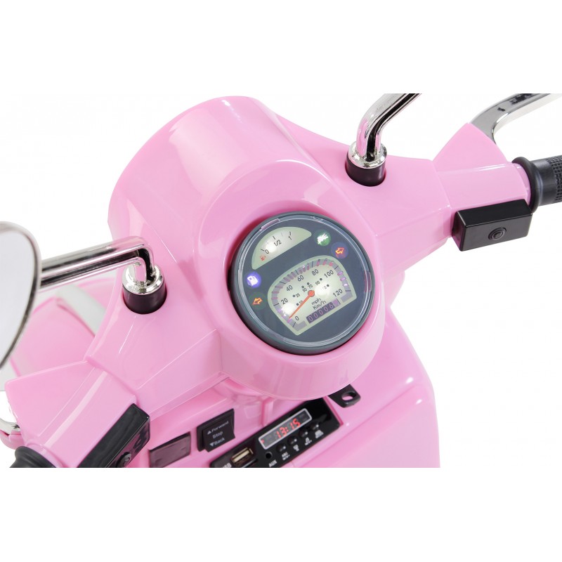 Motoretă, Pentru Copii, Vespa, PX150, 12 V 7 ap, 1 Loc, Roz